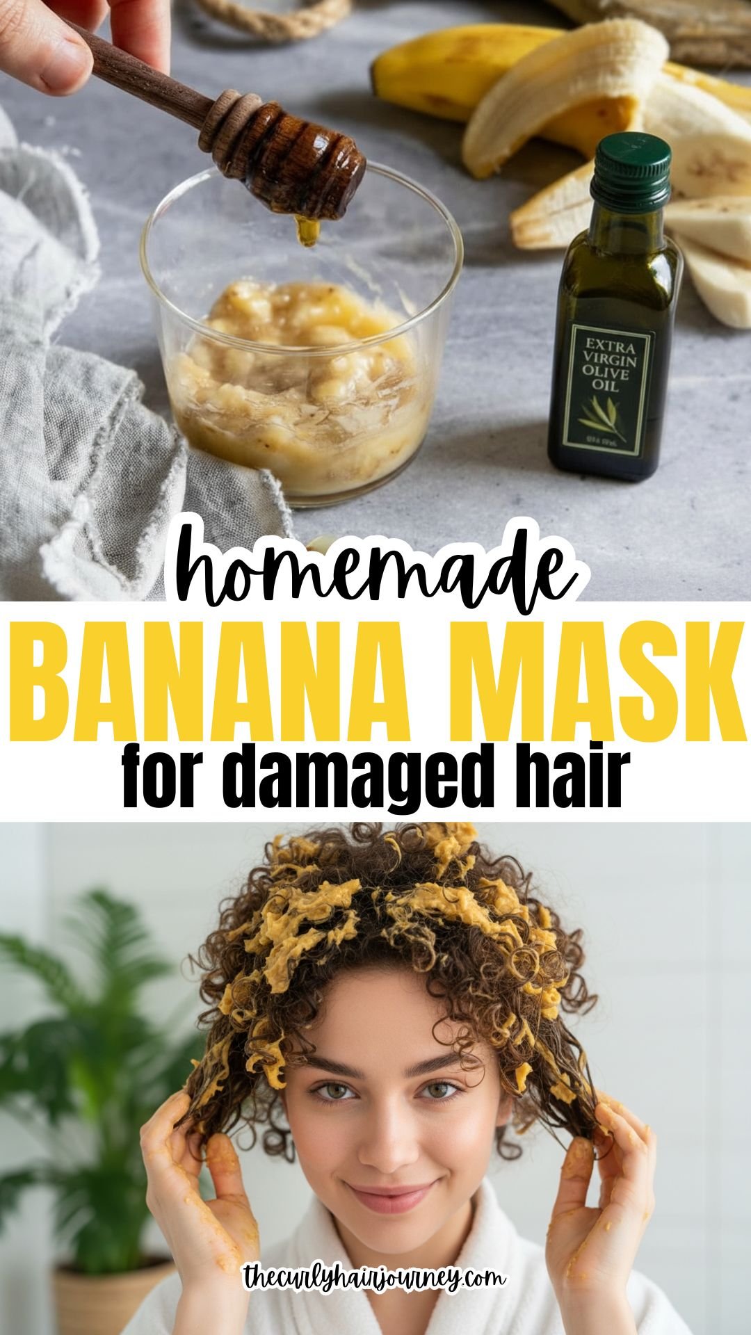 This Easy Banana Hair Mask Makes Your Hair Feel Soft and Silky at Home ...